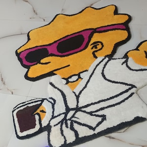 Cool Lisa Simpson Tufted Rug | the Simpsons Fan Art Decor | Custom ...