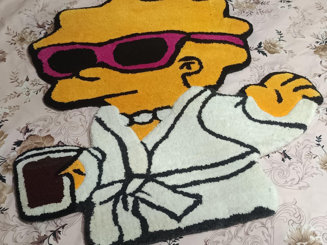 Cool Lisa Simpson Tufted Rug | the Simpsons Fan Art Decor | Custom ...