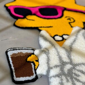 Cool Lisa Simpson Tufted Rug | the Simpsons Fan Art Decor | Custom ...