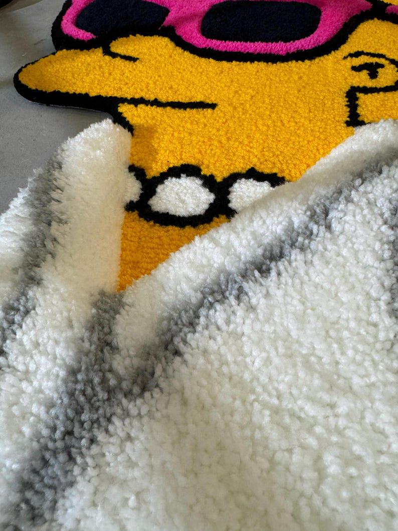 Cool Lisa Simpson Tufted Rug | the Simpsons Fan Art Decor | Custom ...