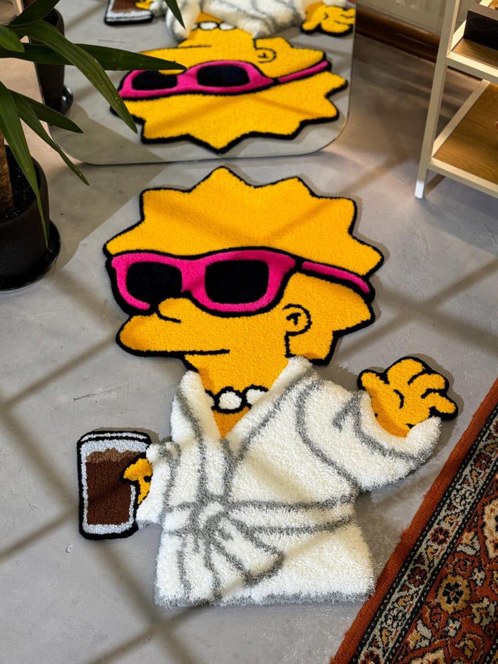 Cool Lisa Simpson Tufted Rug | the Simpsons Fan Art Decor | Custom ...