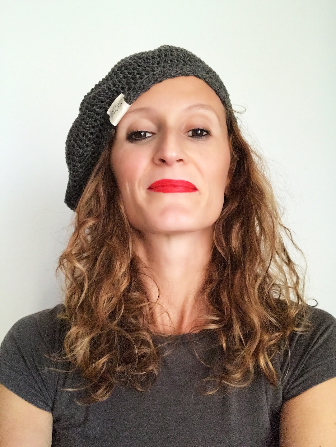 Basco Merci Basco Stile Francese Cappello Uncinetto Fatto a Mano Lana ...