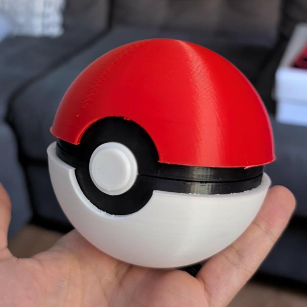 3D Printed 3.5 Inch Diameter Pokeball - Etsy