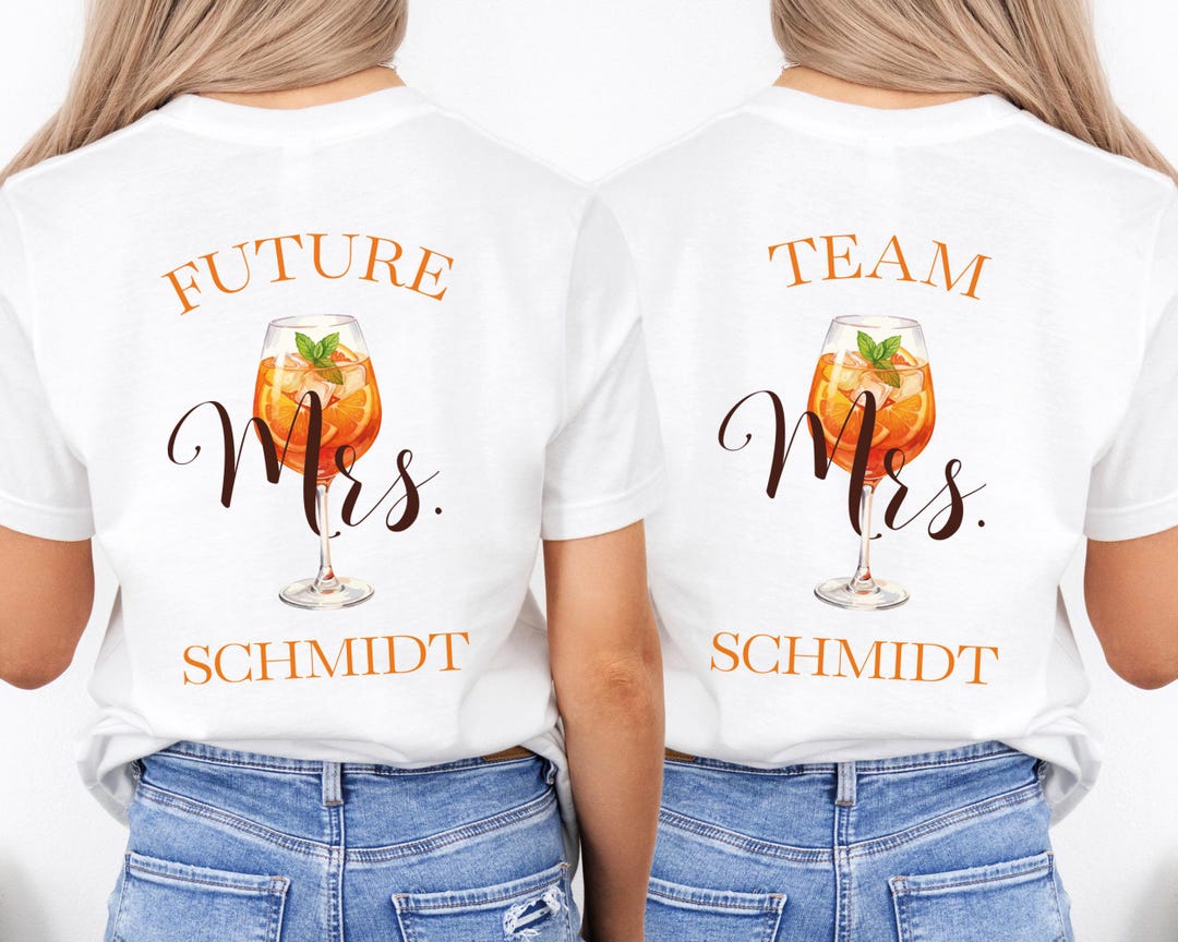 Personalized Future Mrs. & Team Mrs. – Summer Hen Party Shirts With ...