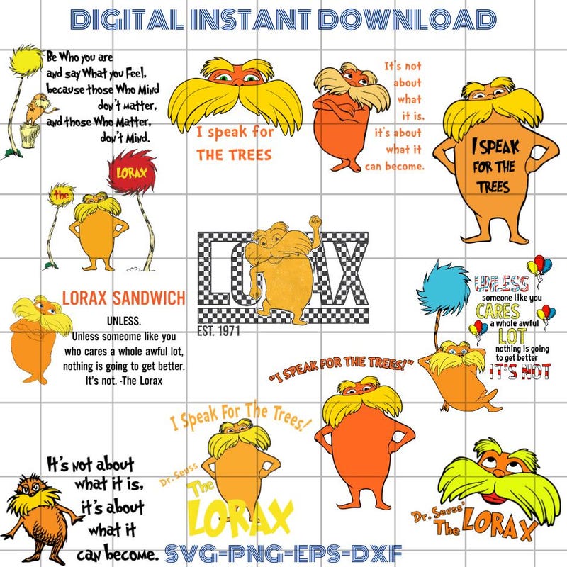 The Lorax Wall - Etsy UK