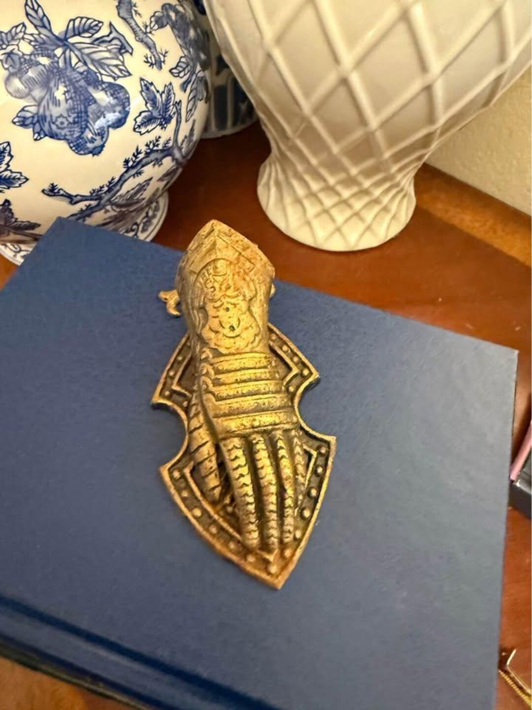 Vintage Medieval Knight Gauntlet Brass Decorative Plaque | Armor Hand ...