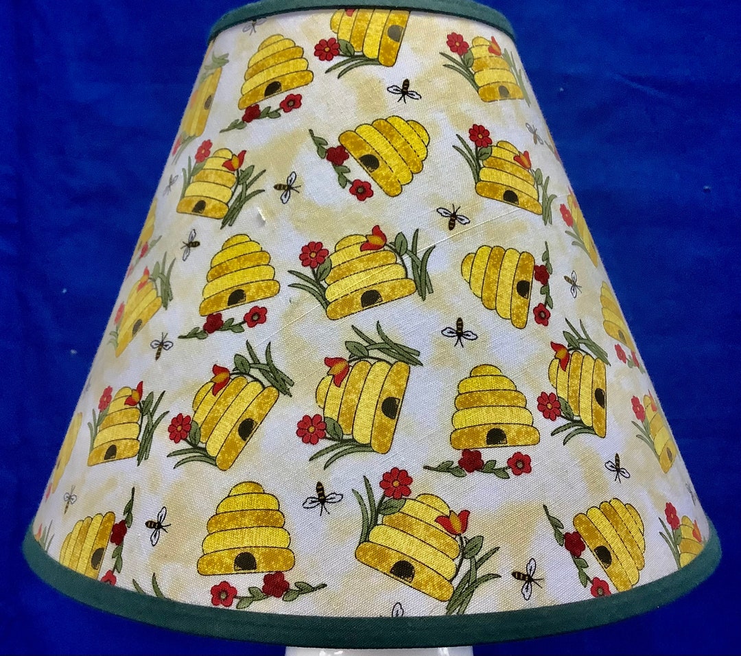 Bee Hive on Cream Lamp Shade - Etsy