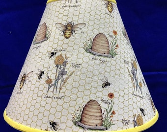 Honey Bee Lamp Shade. Bee Hive. Bumble Bee. Bugs. Garden. - Etsy