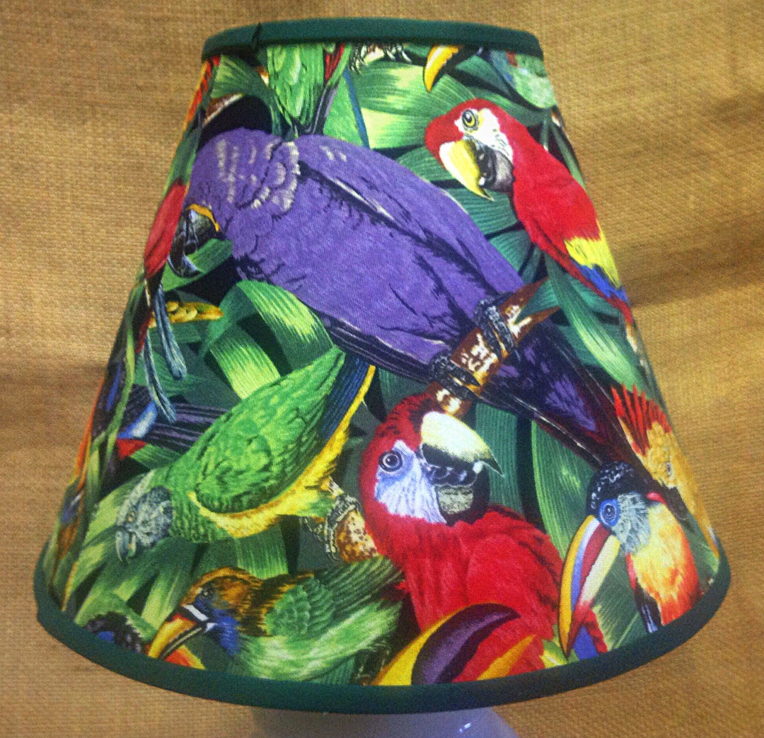 Toucan Parrot Green Lamp Shade - Etsy