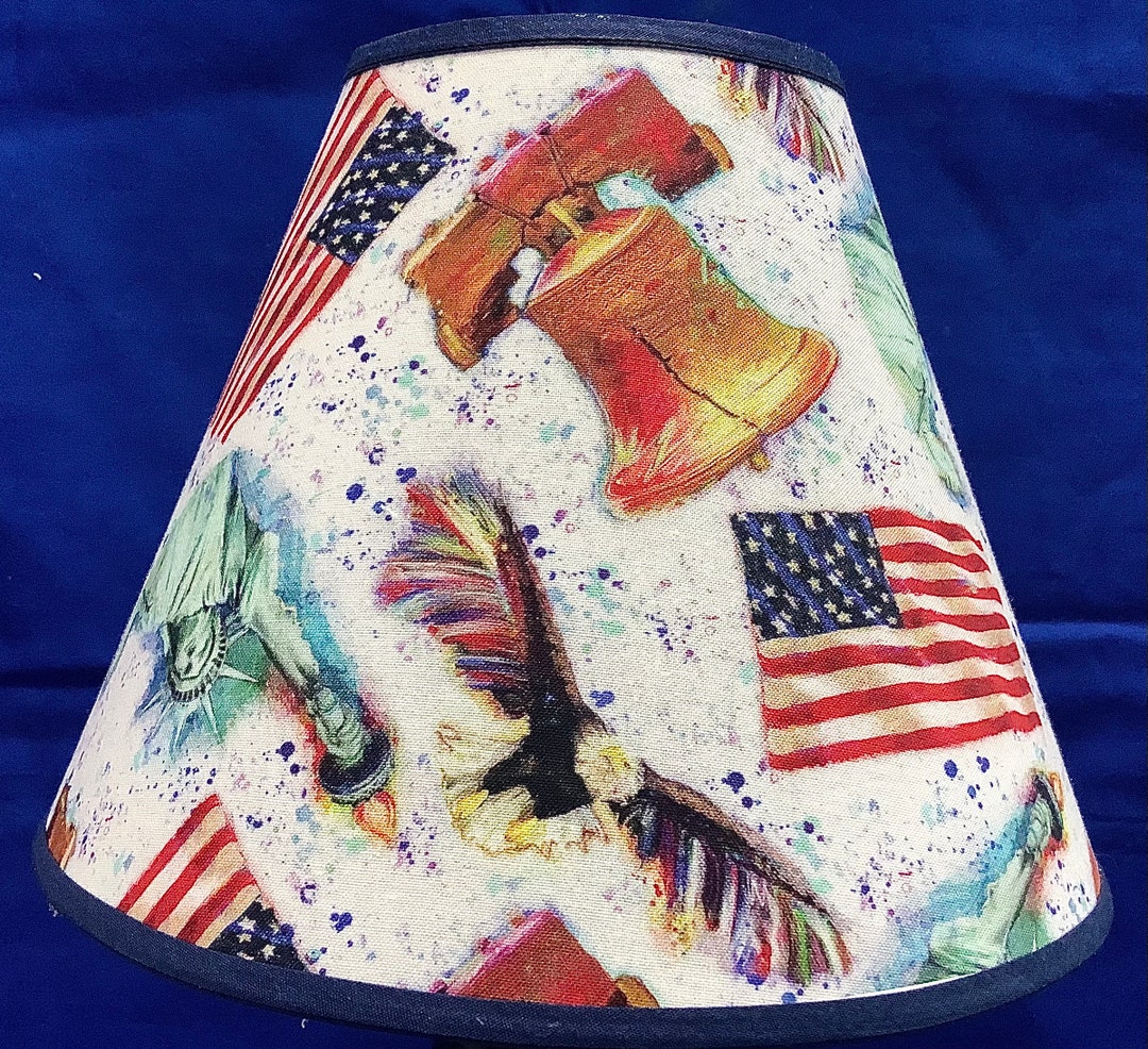 Liberty Bell Statue Liberty Eagle American Flag Lamp Shade - Etsy