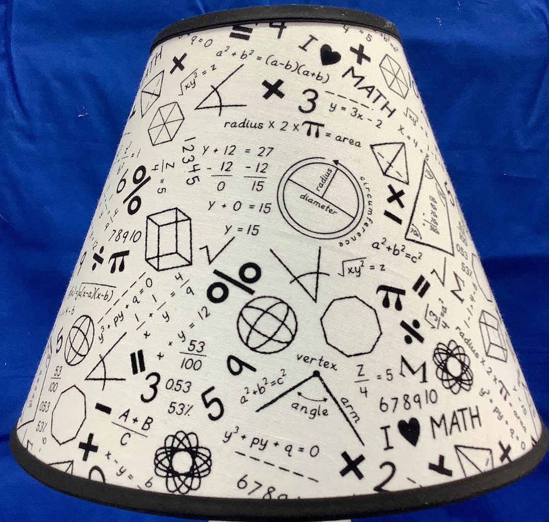 Math Lamp Shade - Etsy