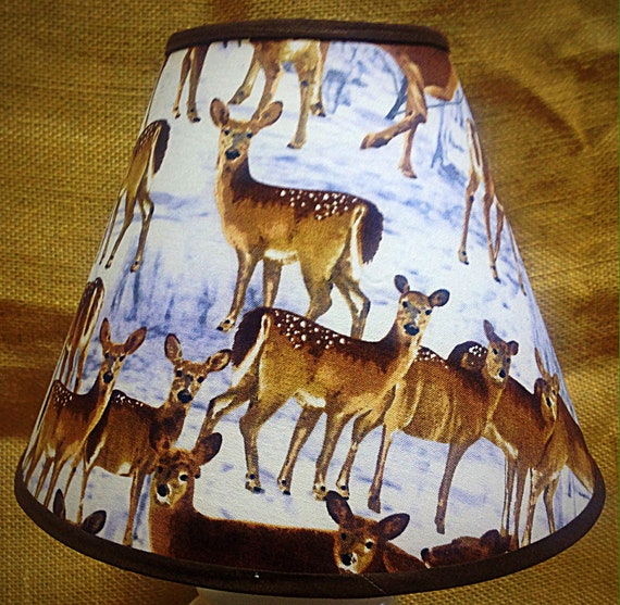 Deer Winter Scene Lamp Shade | Etsy