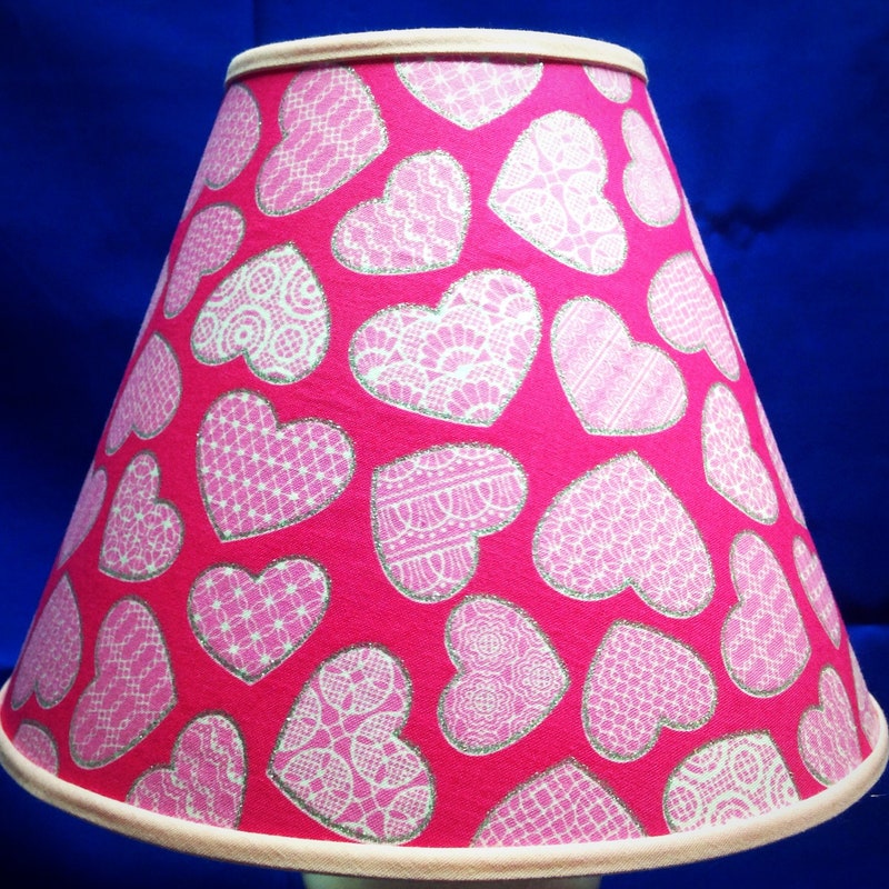 Pink Heart Lamp Shade - Etsy