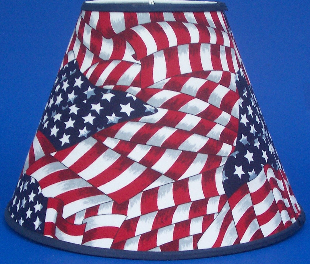 American Flag Lamp Shade - Etsy