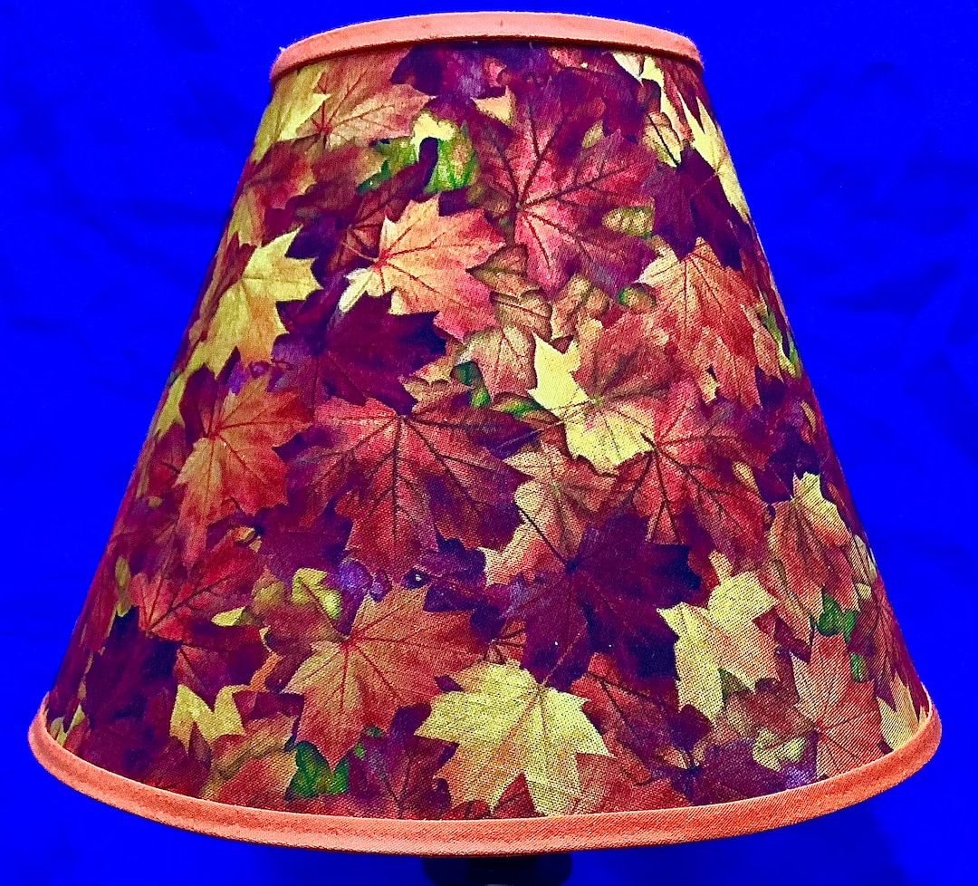 Red Autumn Leaves Lamp Shade - Etsy