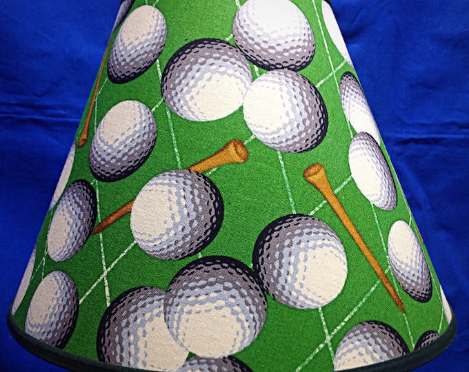 Golf Ball Tees on Green Lamp Shade - Etsy