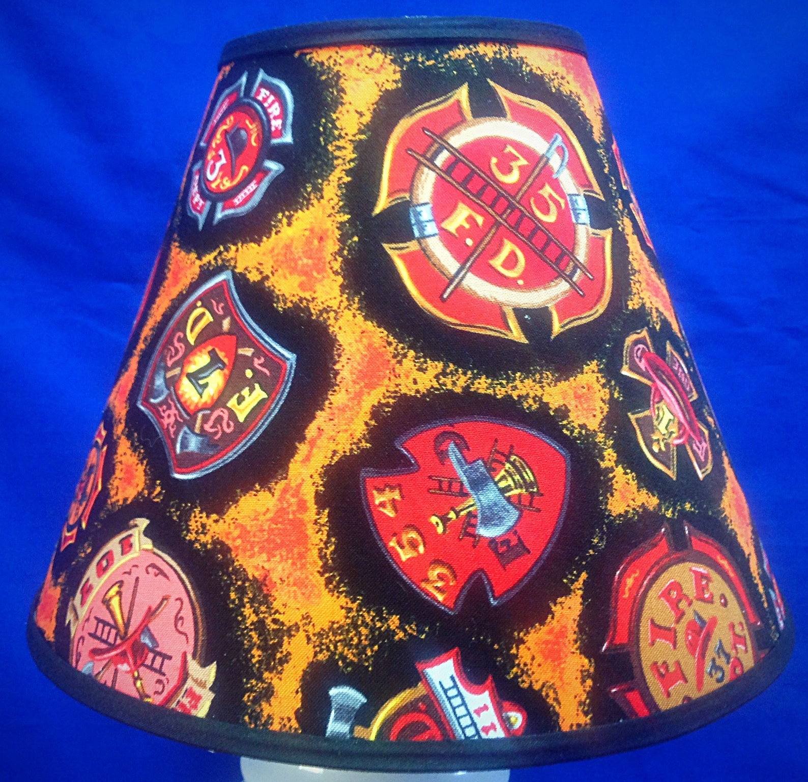 Fireman Badges Firefighter Lamp Shade - Etsy