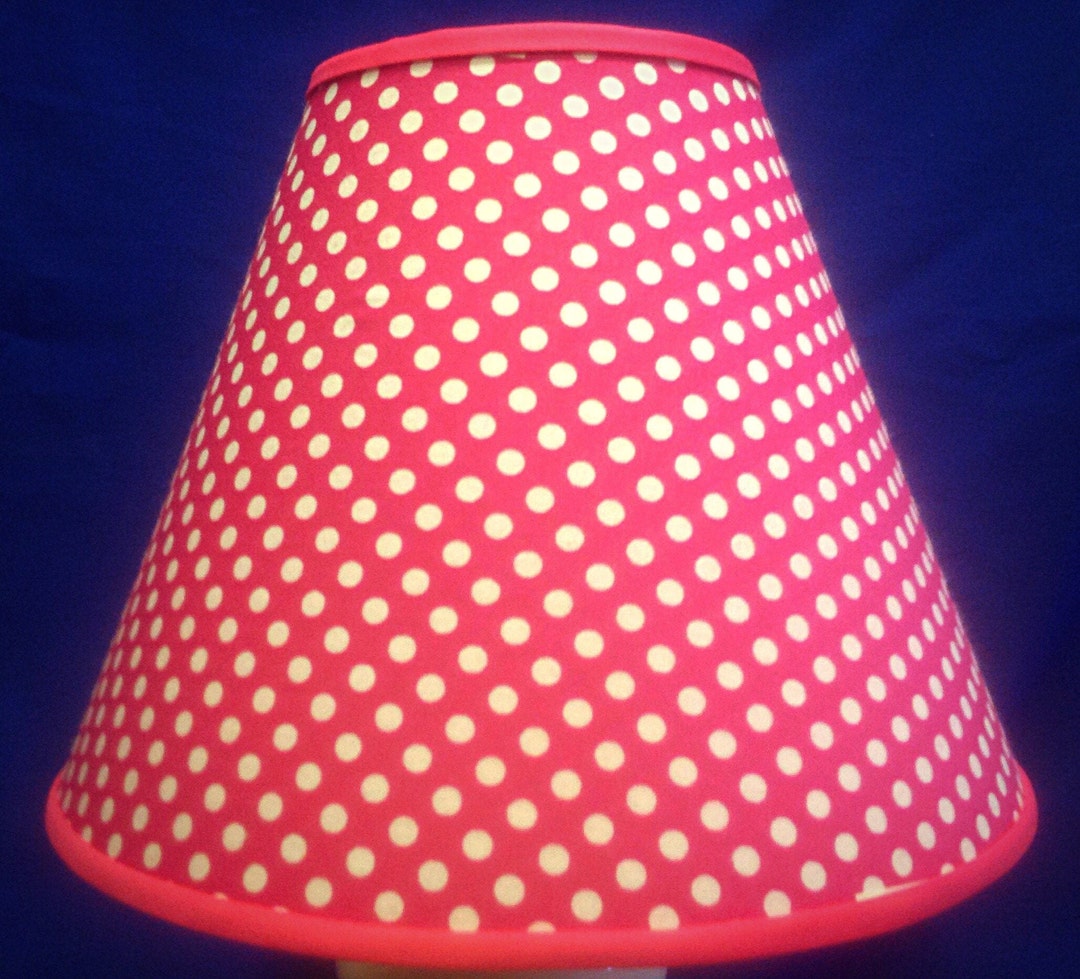 Hot Pink Dots Lamp Shade - Etsy