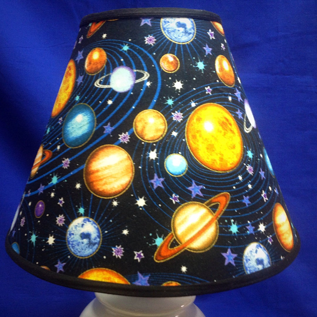 Planets on Black New Design Lamp Shade - Etsy