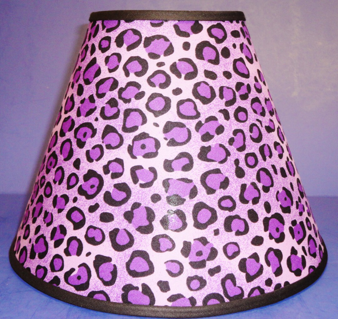 Purple Leopard Print Lamp Shade - Etsy