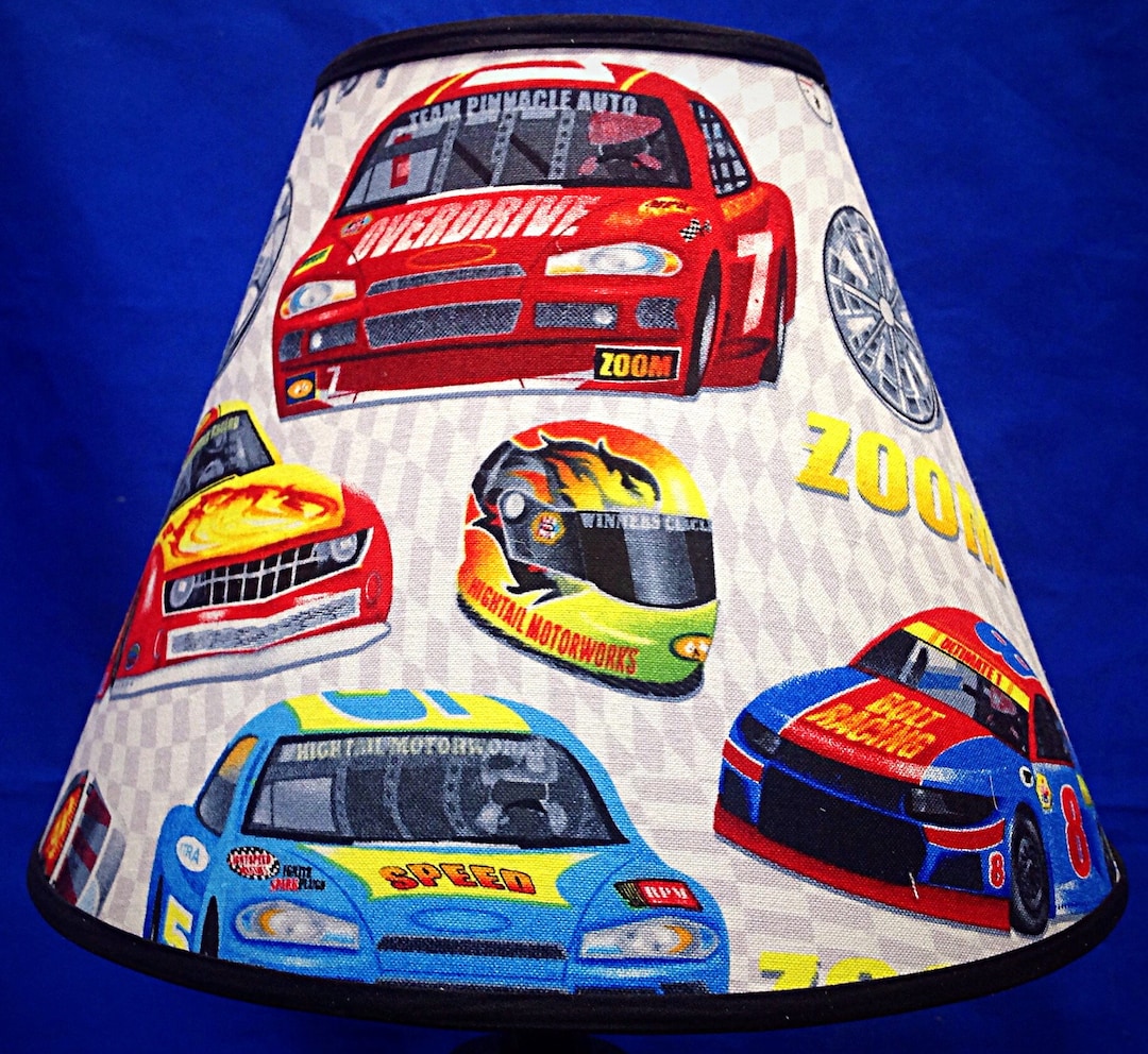 Stock Car Racing Lamp Shade - Etsy