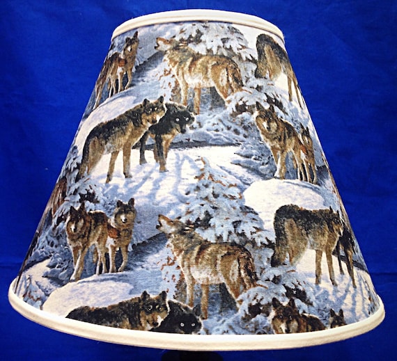 Wolves Snow Wolf Winter Lamp Shade - Etsy