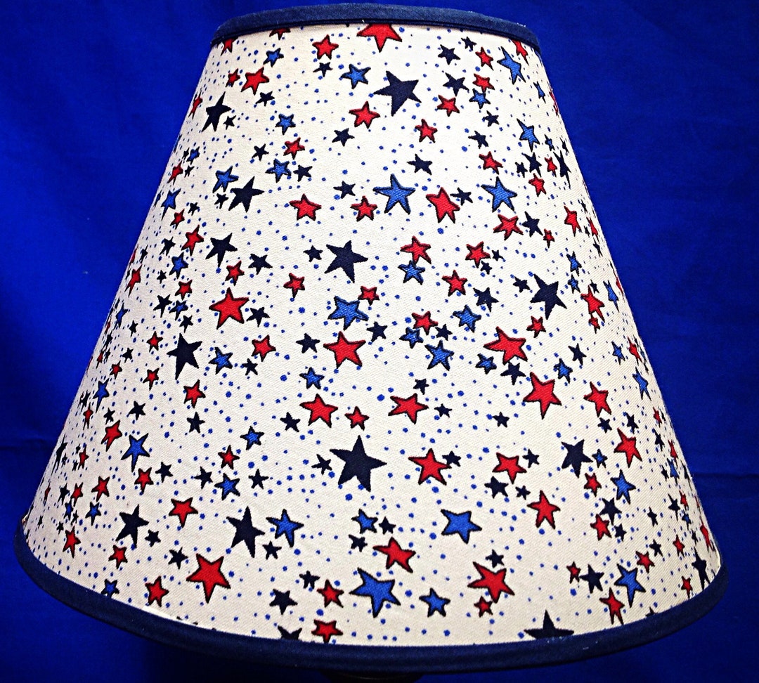 Patriotic Stars Americana Lamp Shade - Etsy