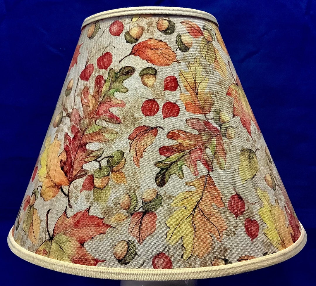Autumn Leaves Acorns Lamp Shade - Etsy