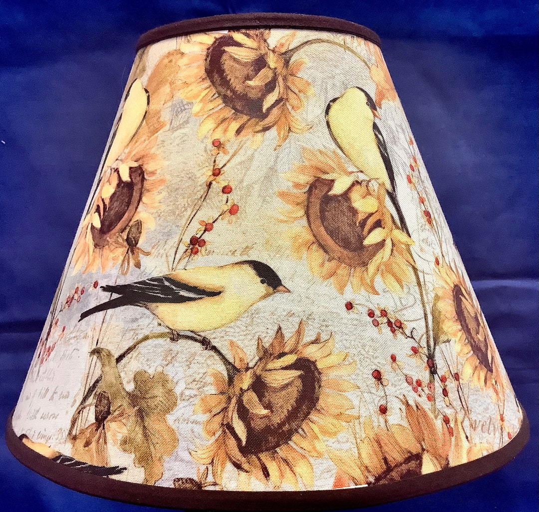 Gold Finch Sunflower Lamp Shade - Etsy