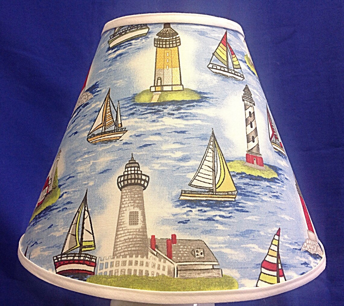 Lighthouse Sailboat Lamp Shade - Etsy