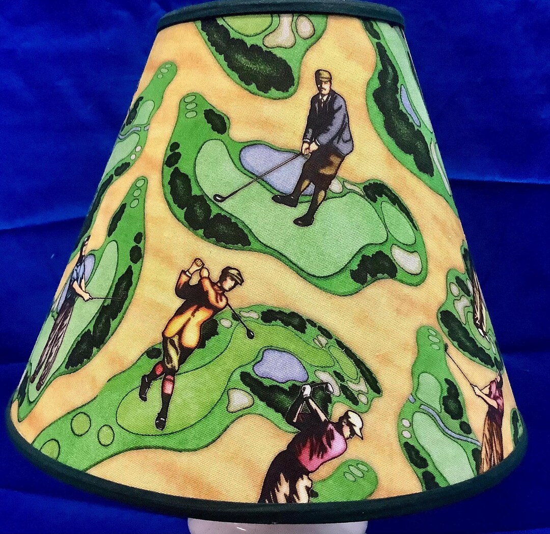 Golfer Golf Course Lamp Shade - Etsy