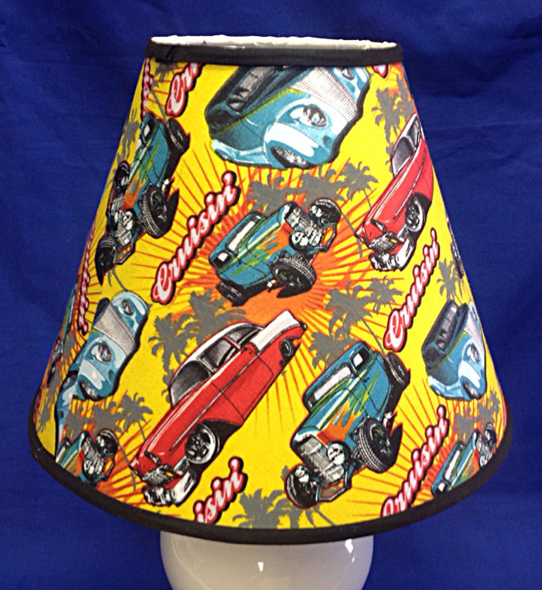 Cruisin Vintage Retro Cars Lamp Shade - Etsy