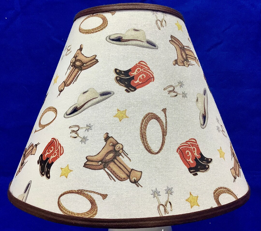 Cowboy Items Saddle Lasso Boots Rodeo Western Lamp Shade - Etsy