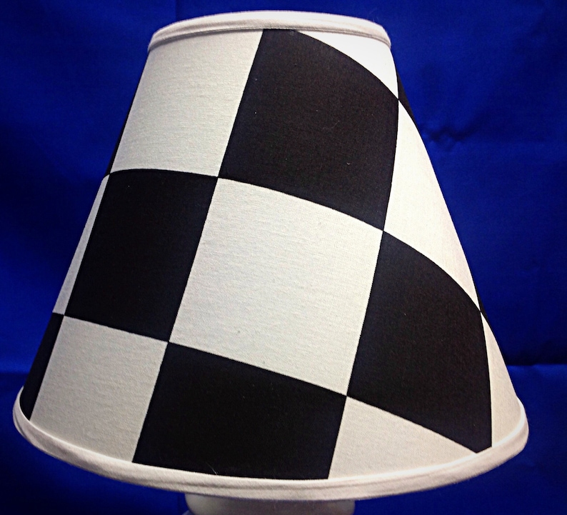 Racing Flag Black White Check Nascar Lamp Shade - Etsy