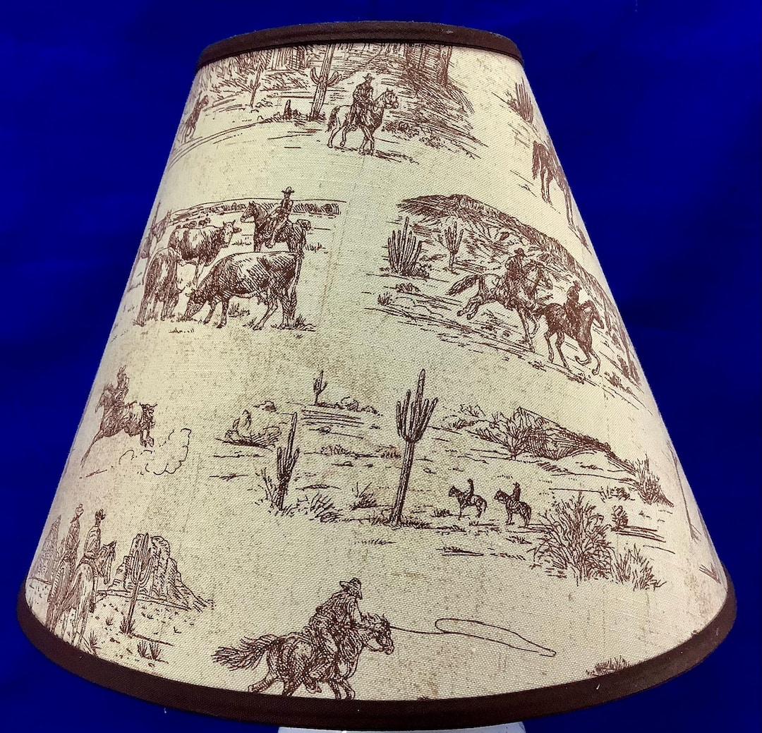 Western Theme Lamp Shade - Etsy