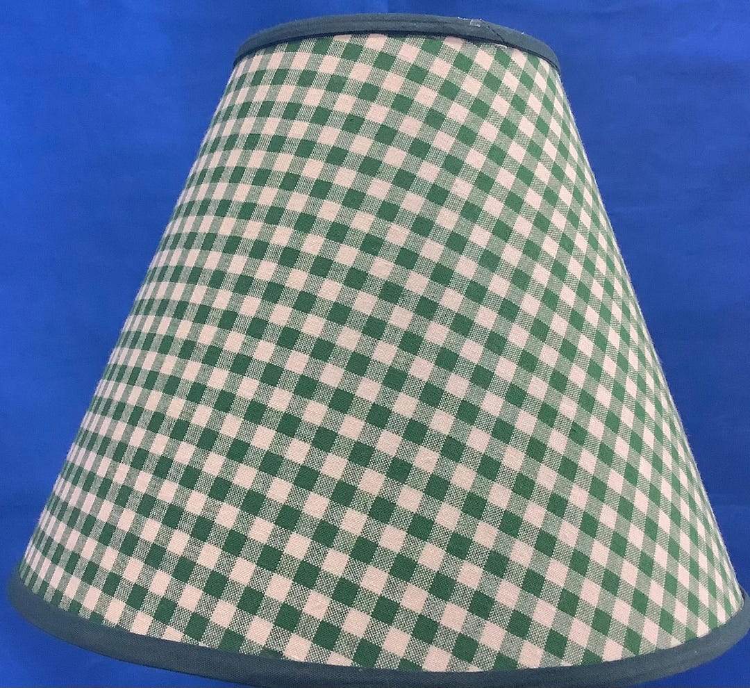Emerald Green Gingham Lamp Shade - Etsy