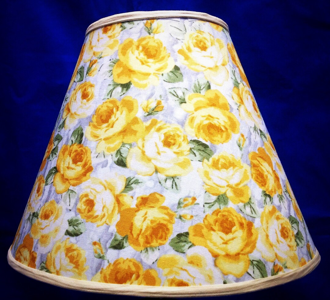 Yellow Rose Lamp Shade - Etsy