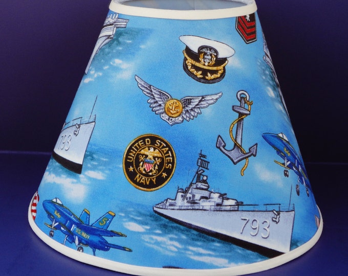 United States Navy Lamp Shade Military Patriotic Americana - Etsy