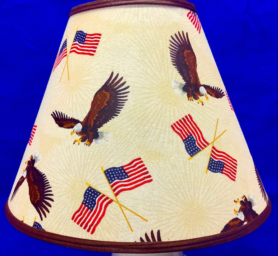 Bald Eagle American Flag Lamp Shade - Etsy