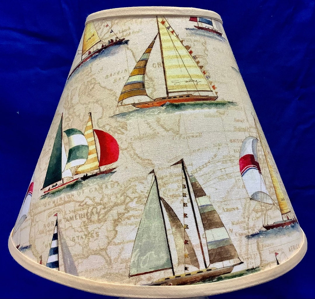 Sailboat Map Lamp Shade - Etsy