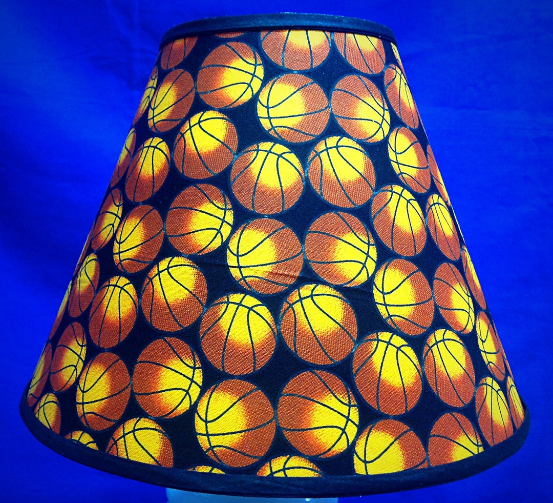 Basketball on Black Lamp Shade - Etsy