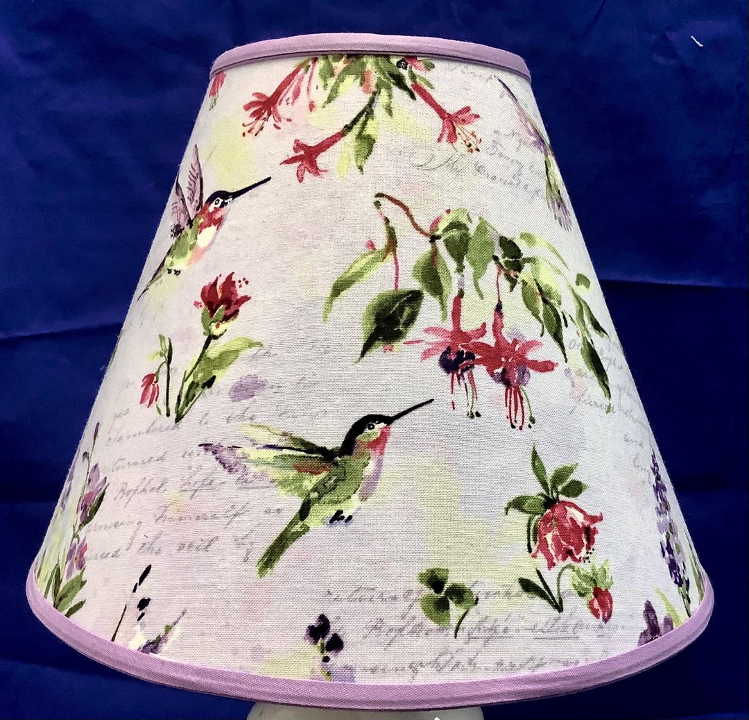 Hummingbird Purple Lamp Shade - Etsy