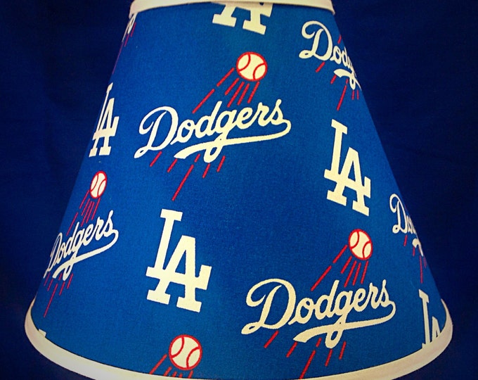 Los Angeles Dodgers Lamp Shade, Baseball. Shades Are 9.5 X 5 X 7 Tall ...