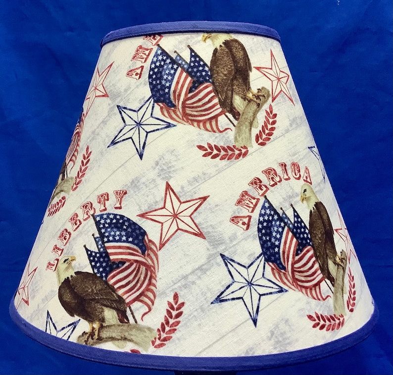 Liberty American Flag Bald Eagle Lamp Shade - Etsy