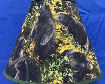 Woods Camo Deer Bear Lamp Shade | Etsy