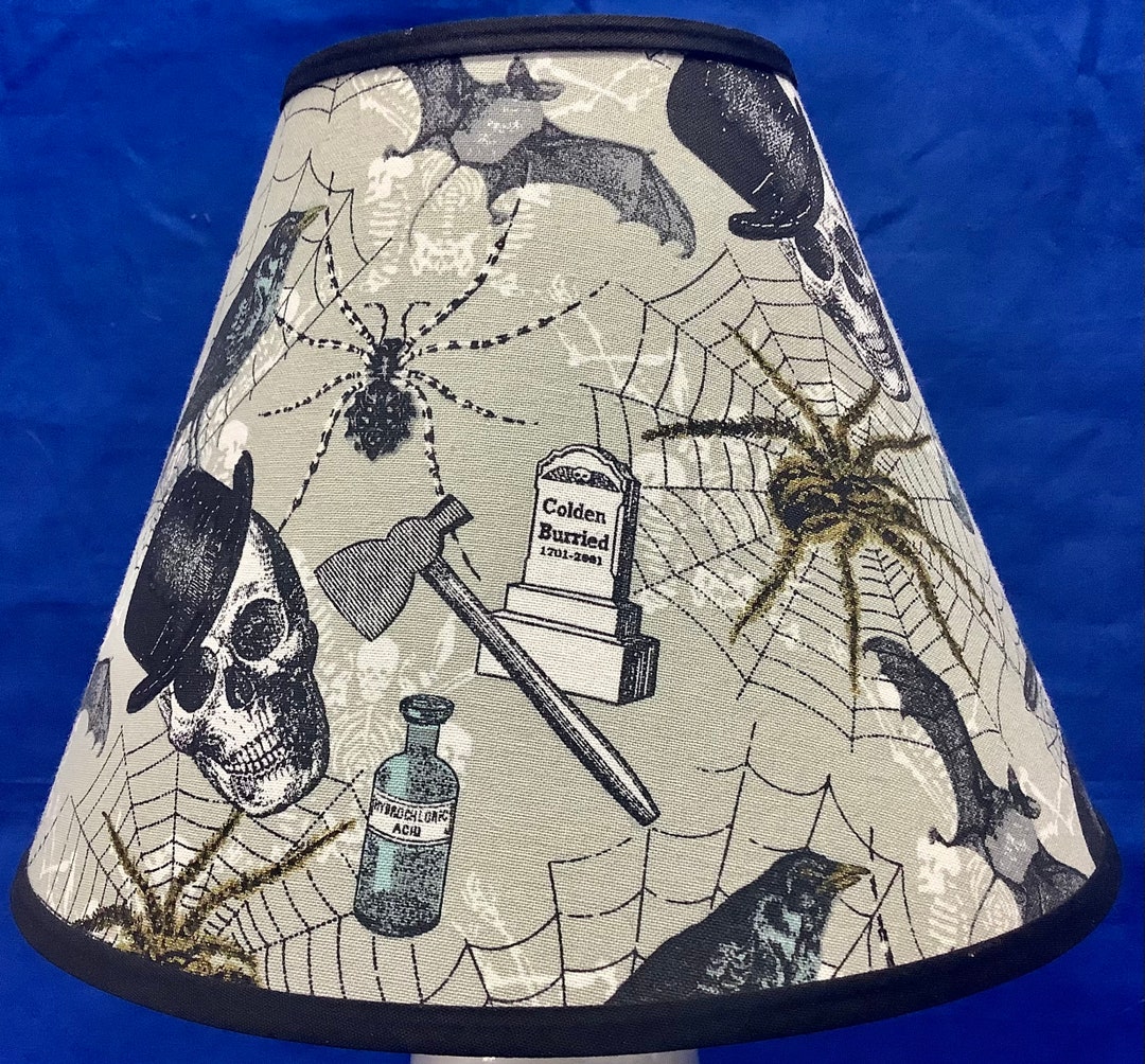 Halloween Skulls Bats Spiders Lamp Shade - Etsy