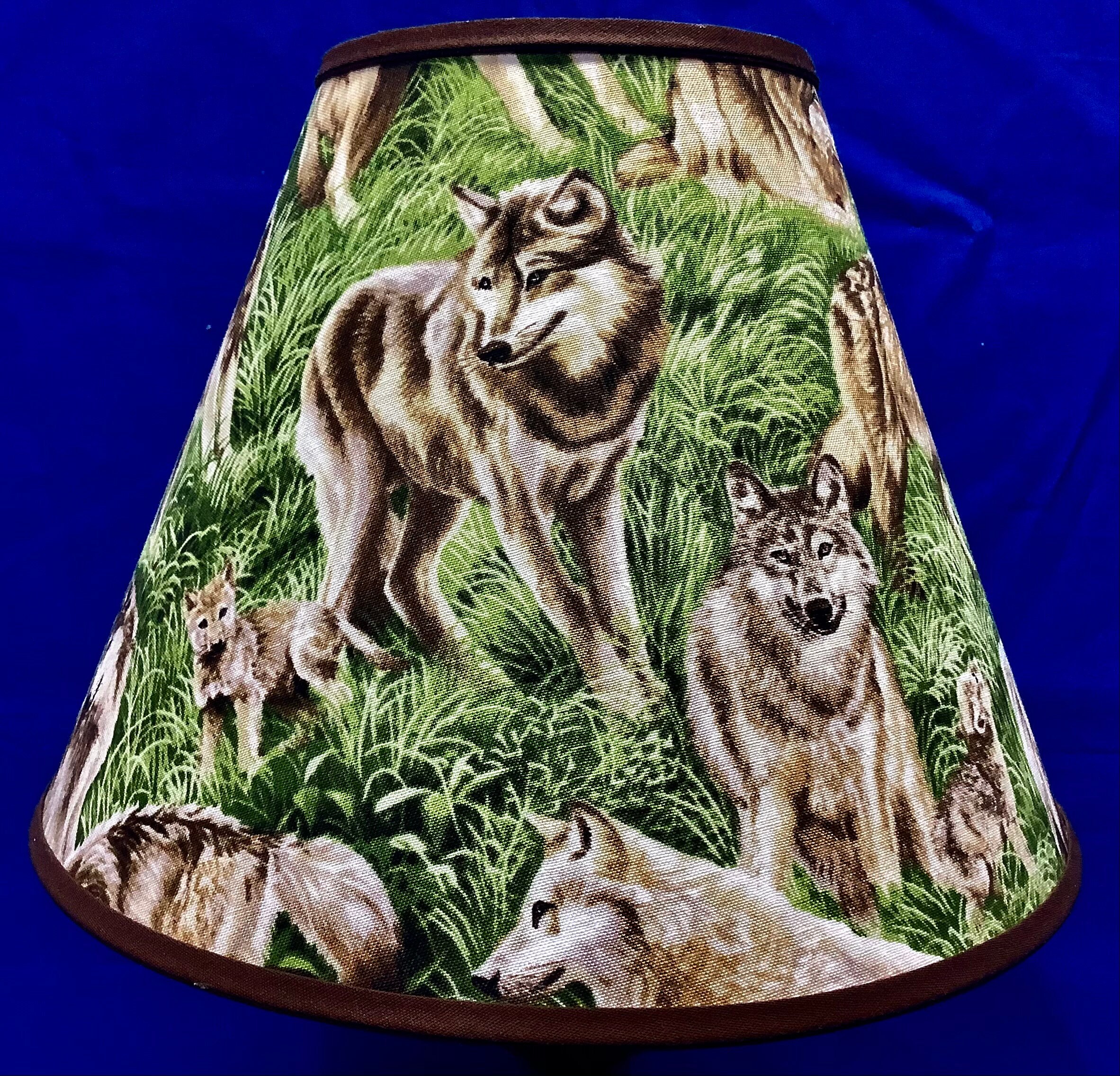 Wolf Wolves in Grass Lamp Shade - Etsy