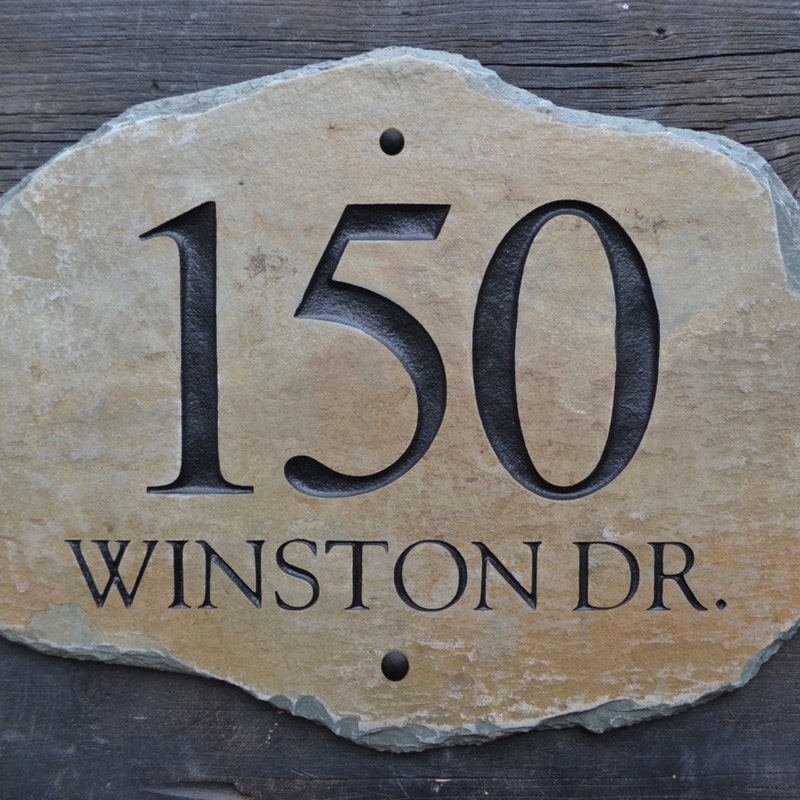 Address Stone - Etsy