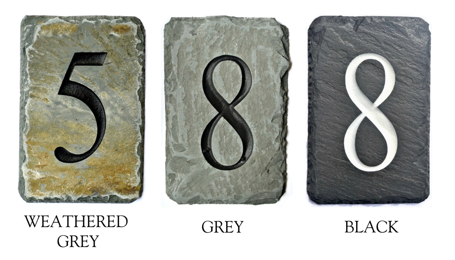 ADDRESS STONE HOME Numbers Slate/ Plaque / House Marker Sign | Etsy