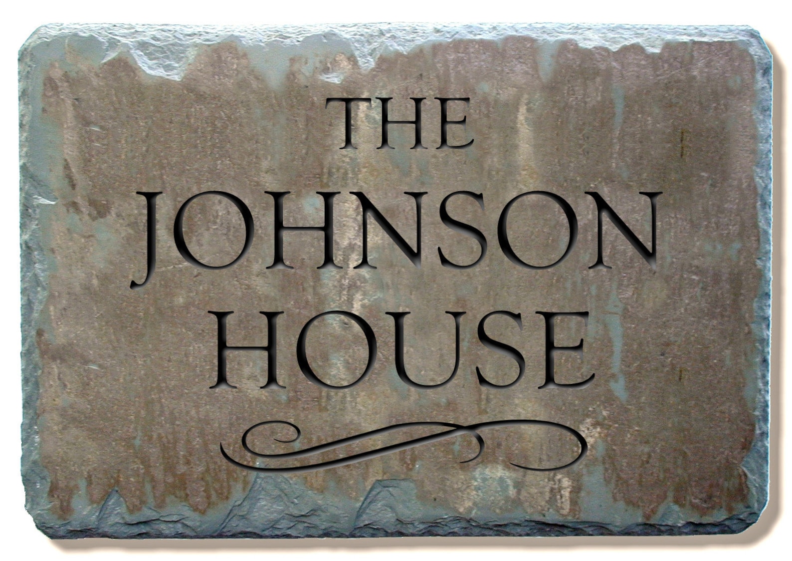 CARVED SLATE House Marker Name Sign / Plaque / Lake /cabin / Cottage ...
